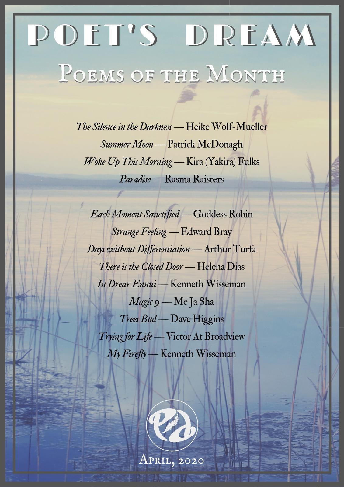 'Poems of the Month' April 2020 – Yakira Shimoni Fulks Art and Poetry